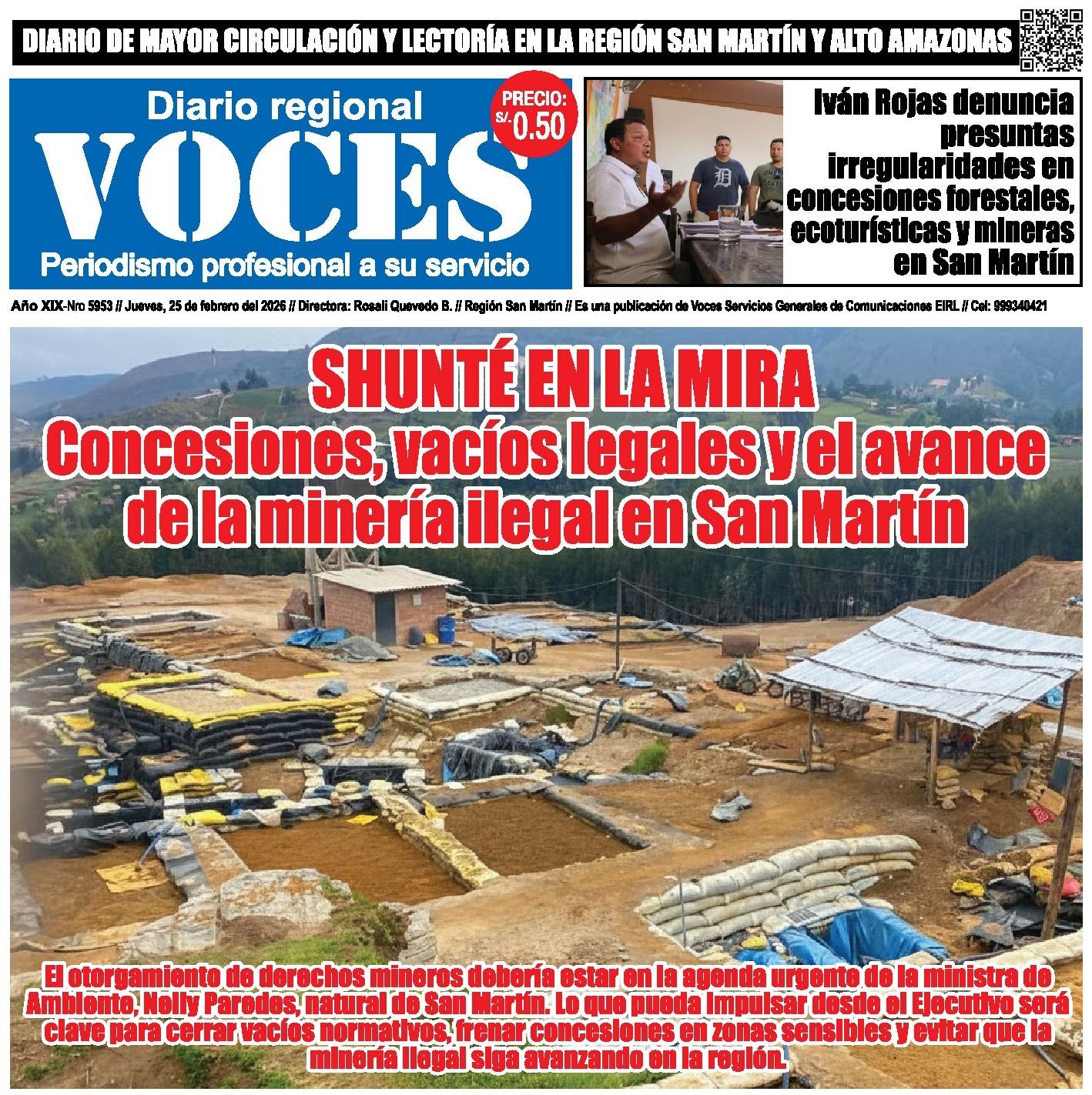 Diario Digital, jueves 26 de febrero 2026 - Diario Voces